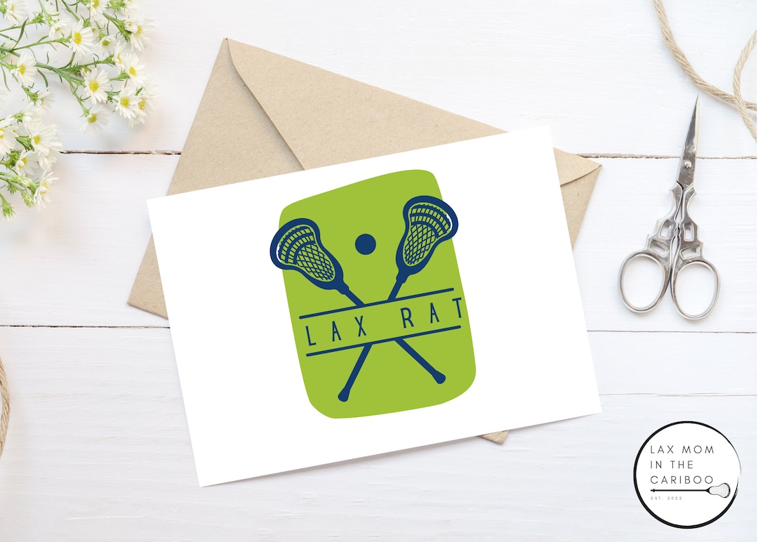 Lacrosse Card Printable blank Inside Lacrosse Rat, Greeting Card ...