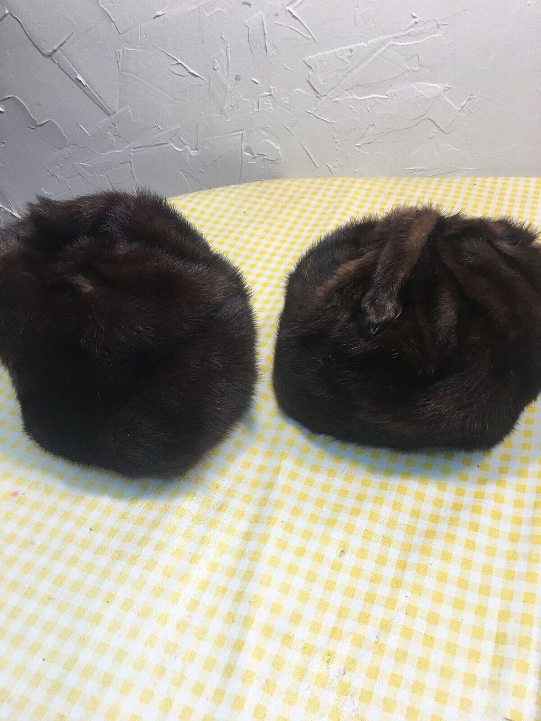 Vintage 1930ish Two Rare Womans Mink Hats From Former FINGER'S FURS of ...