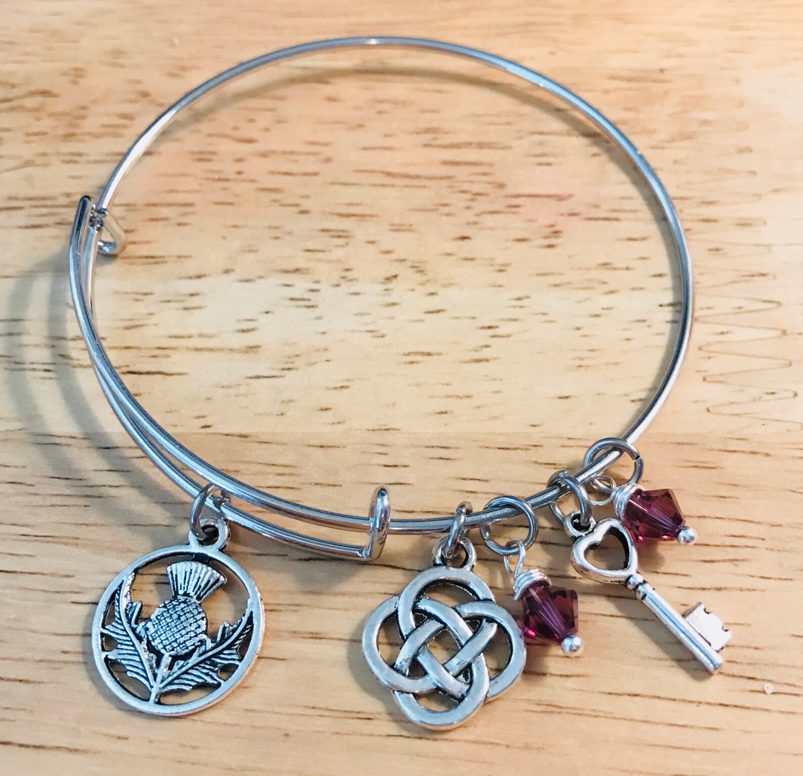 Outlander Scottish Thistle Scotland Celtic Gaelic Eternity Amethyst ...