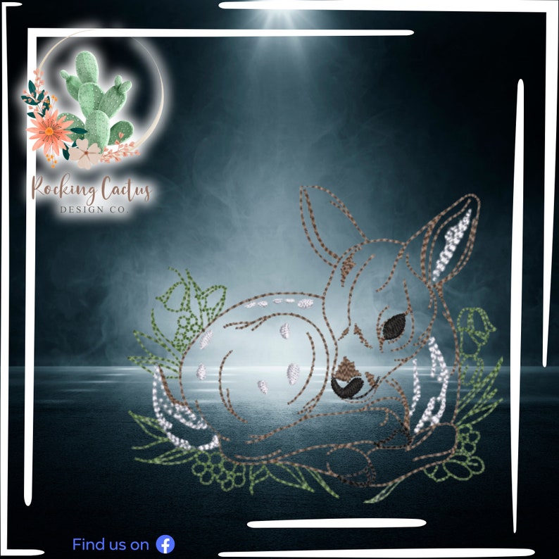 Baby Deer - Fawn Embroidery File | Digital Download Embroidery ...
