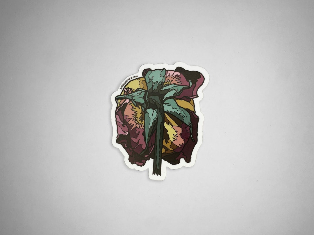 Rose Vinyl Sticker - Etsy