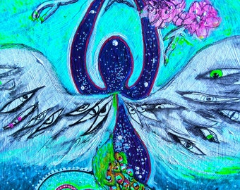 Fire Goddess Elemental print | Etsy