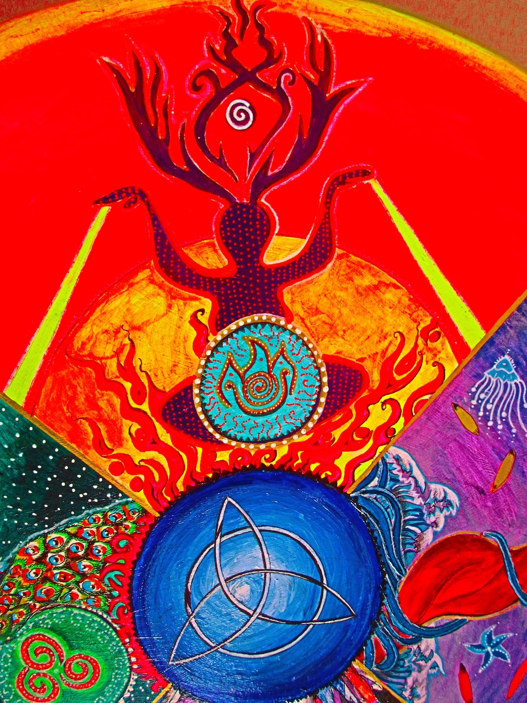 Fire Goddess Elemental **print - Etsy UK