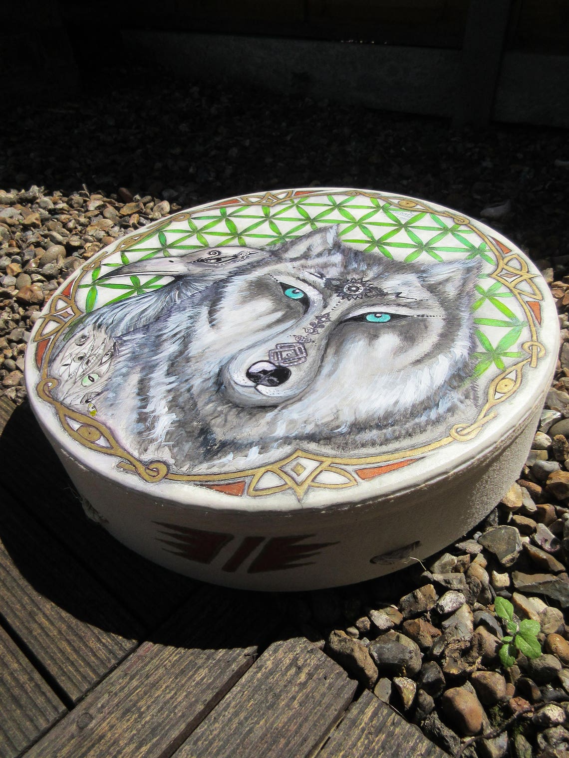 22 Inch Vegan Buffalo Shaman Drum - Etsy UK