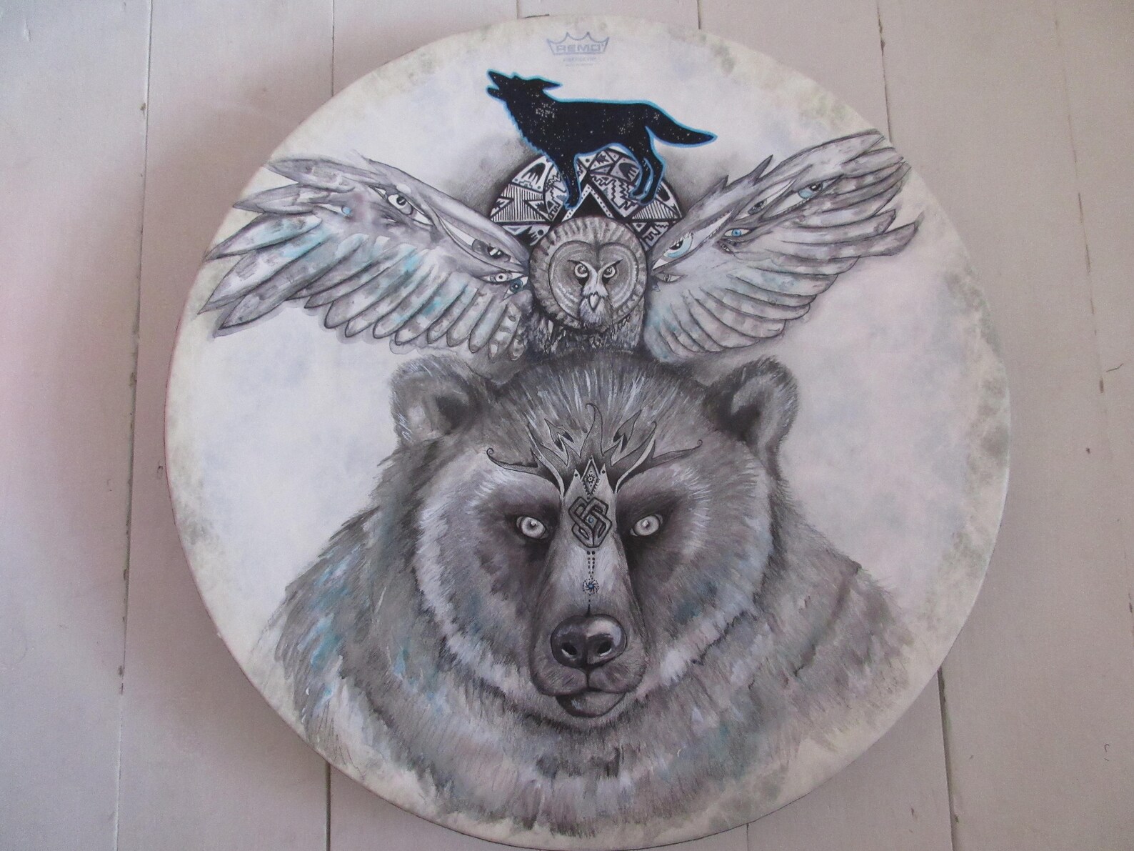22 Inch Vegan Buffalo Shaman Drum - Etsy UK