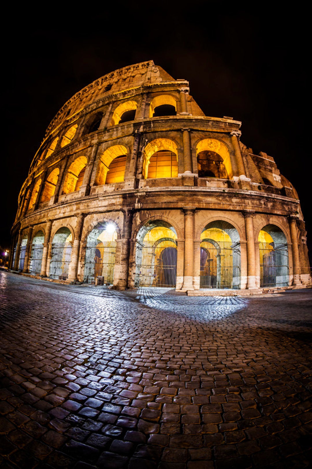 Colosseum at Night, Rome Italy, Italian Wall Art, Vertical Photo, Rome ...