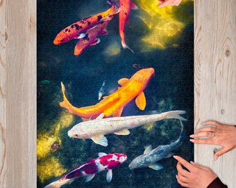 Koi Fish Puzzle - Etsy