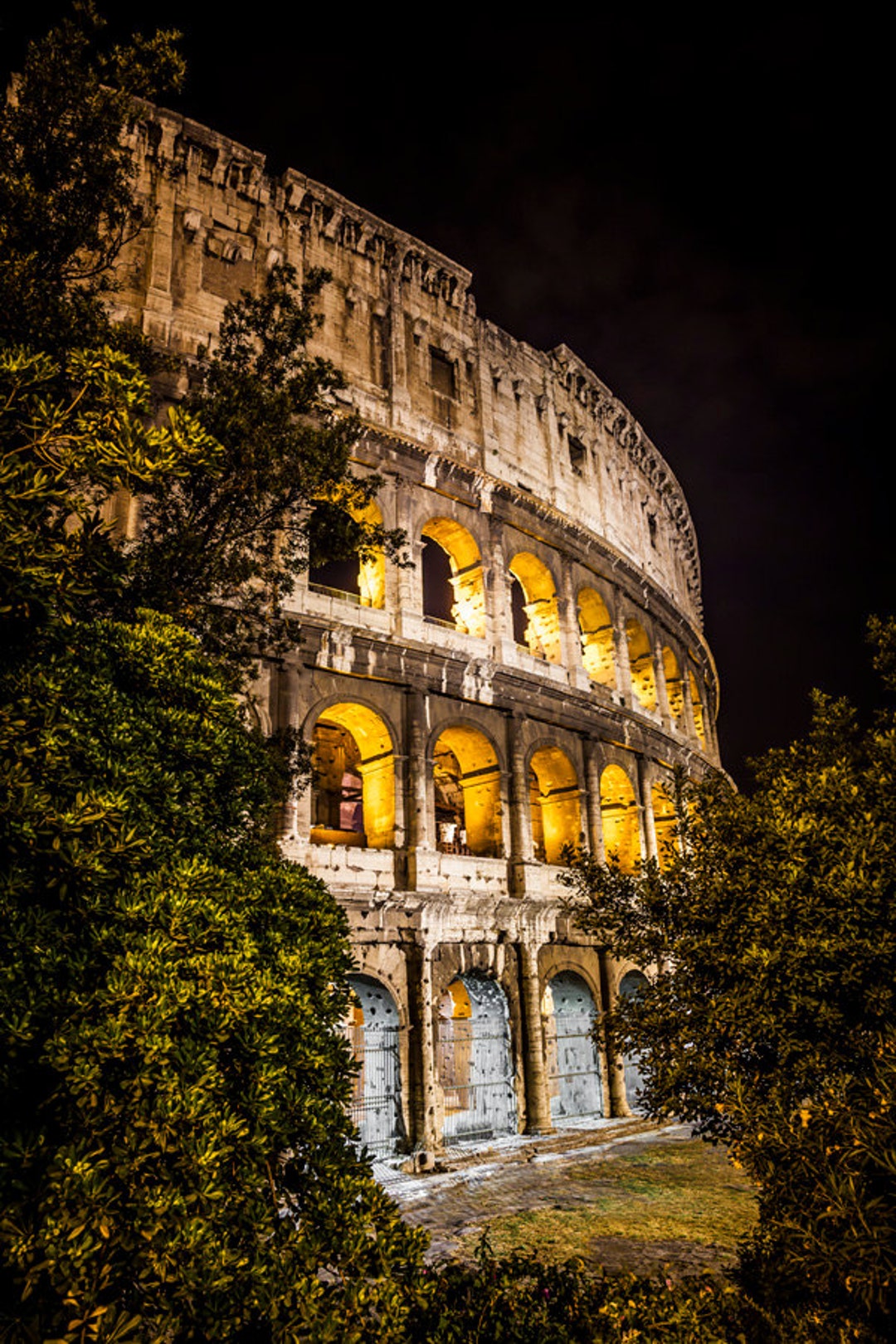 Colosseum Rome At Night