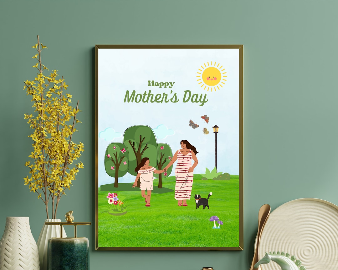 Modern Mother Day Minimal Celebration Print Art Design - Etsy
