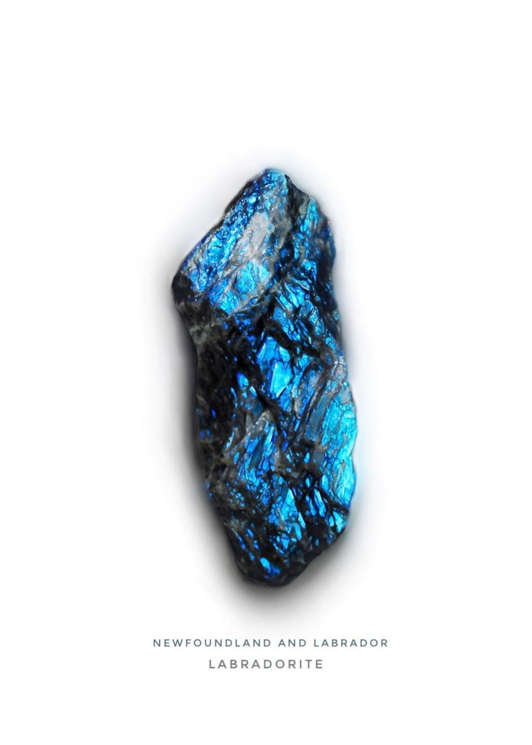 Newfoundland Labrador Canadian Labradorite Raw Gemstone Wall Art Print ...
