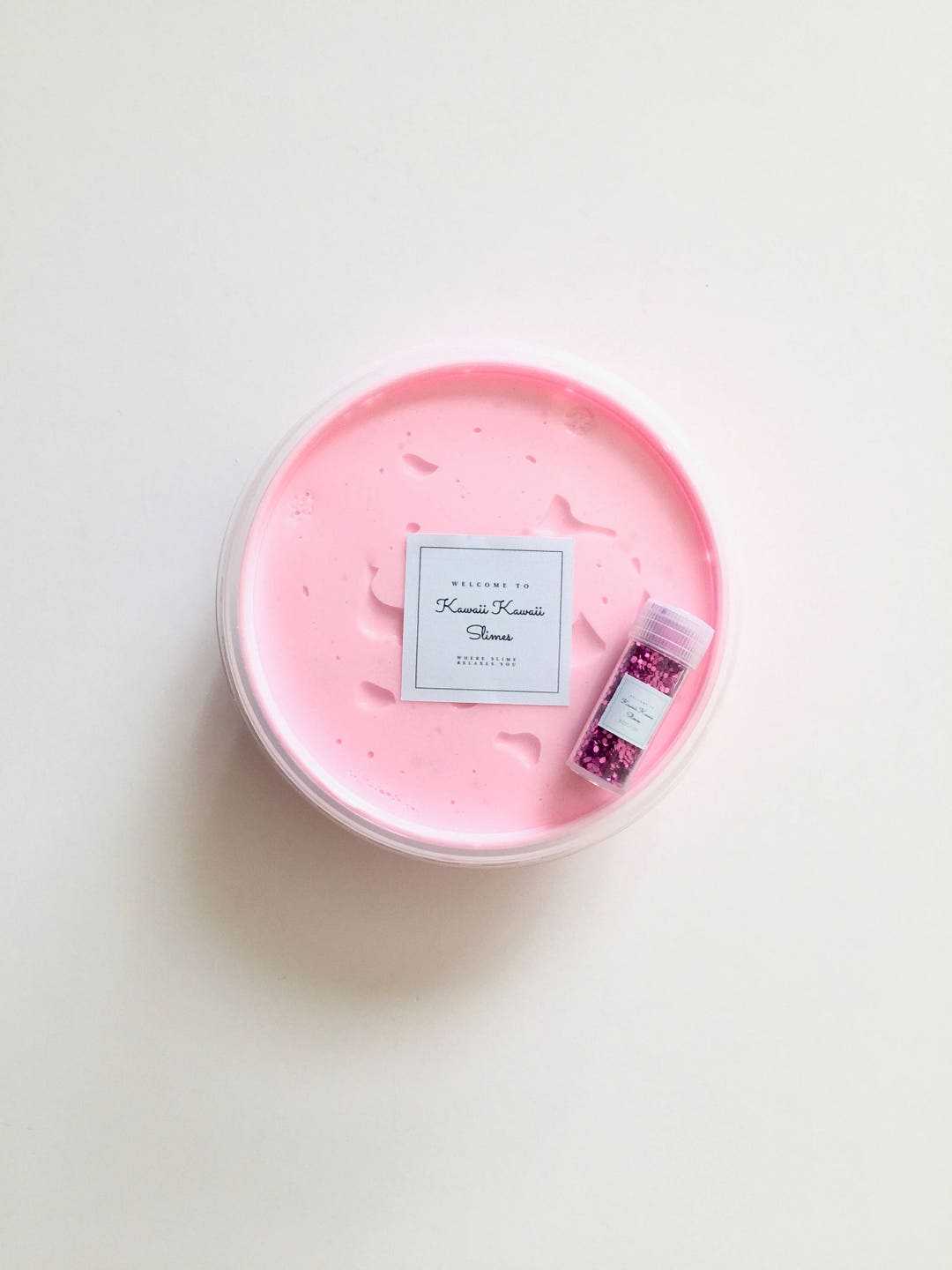 8oz Pink Butter Slime With Sweet Treat Package Pink Glitter - Etsy