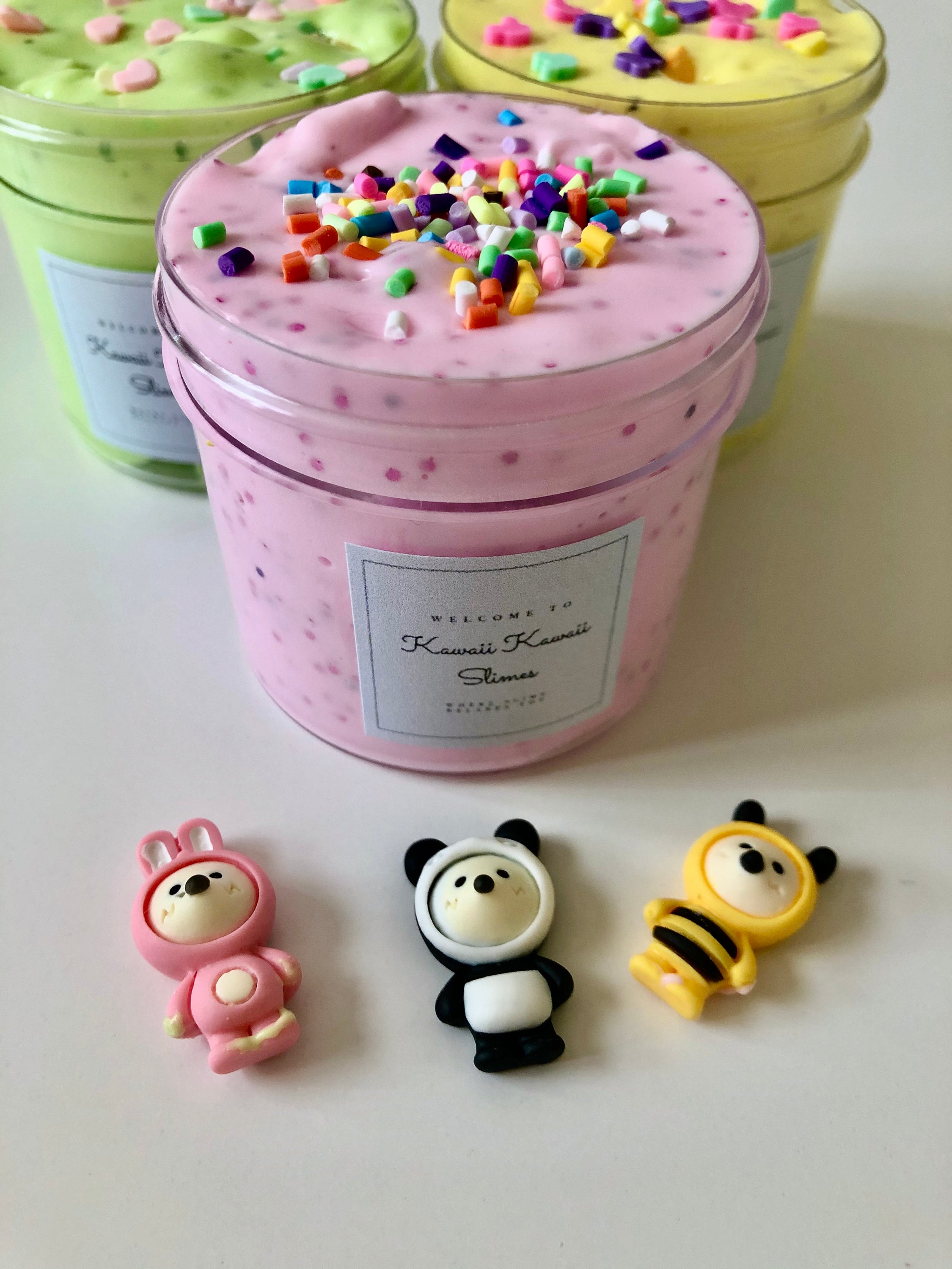 BFF Glitter Butter Slime Set 2oz x 3 with Sweet Treat | Etsy