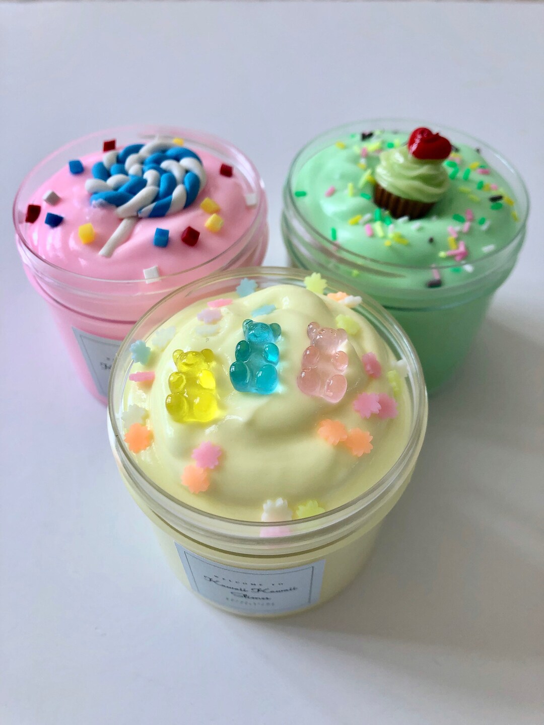 Sweets Butter Slime Set (2oz X 3) With Sweet Treat Package, Bottles of ...