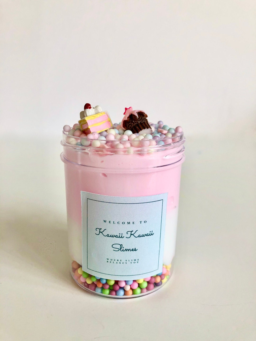 4oz Strawberry Shortcake Butter Slime With Shortcake and Cupcake ...