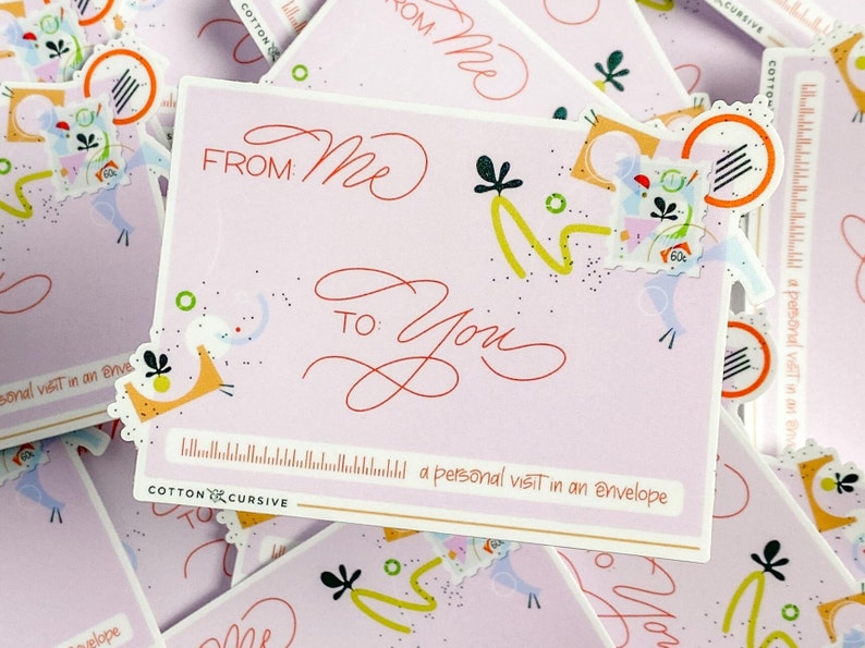 Envelope Sticker // Postage Stamp Sticker / Letter Writing / USPS ...