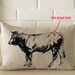 Bull Pillow Personalized With Your Brand for the Cattle | Etsy