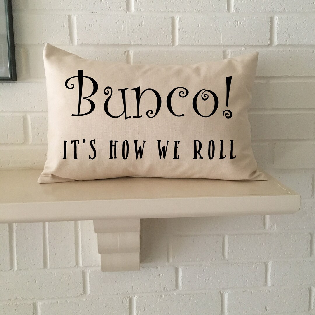 Bunco Pillow, Bunco Party Decor, Bunco Queen, Bunco Party Decor - Etsy
