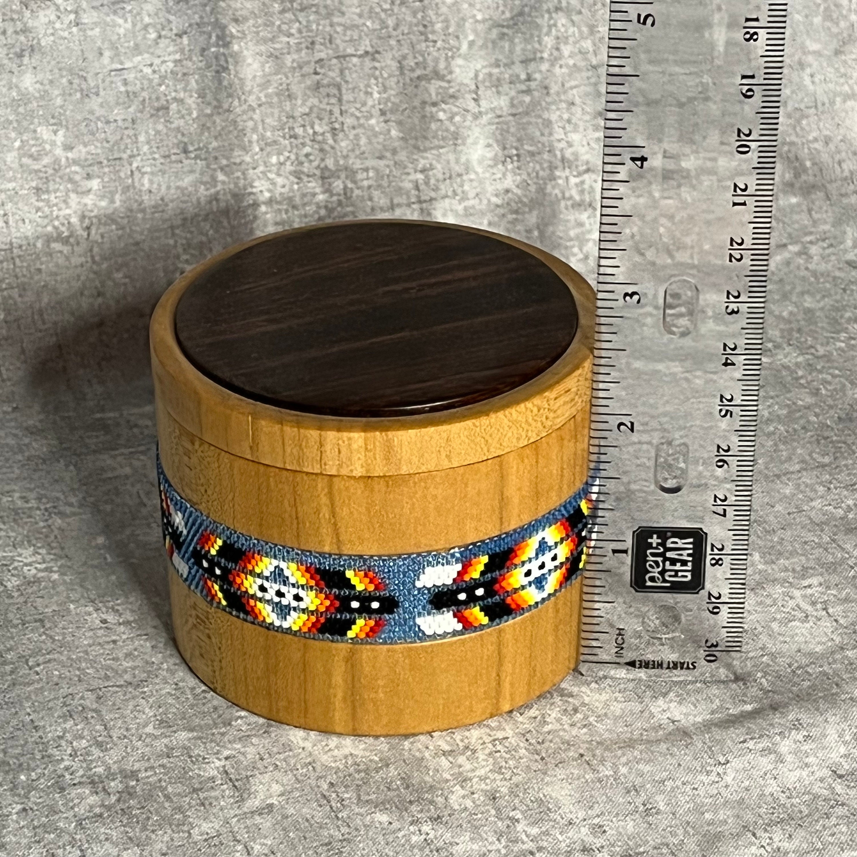 Maple & Cocobolo Box With Woven Beadwork - Etsy
