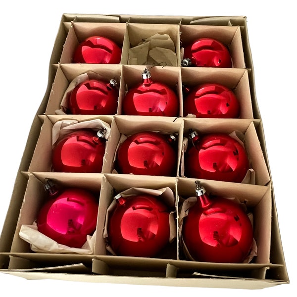 Red Mercury Glass - Etsy