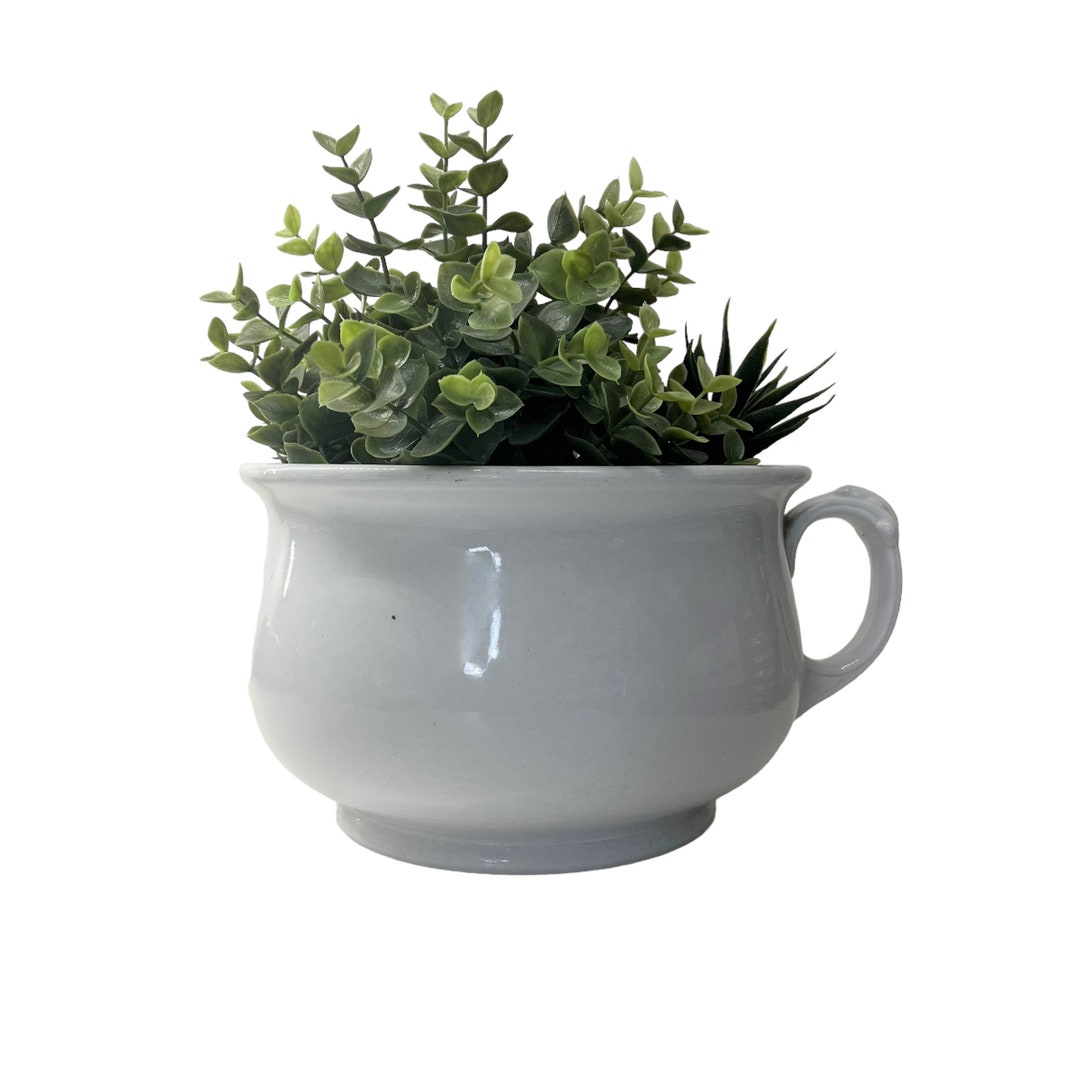 Antique Ironstone Chamber Pot Antique Pee Pot Ironstone Indoor White ...
