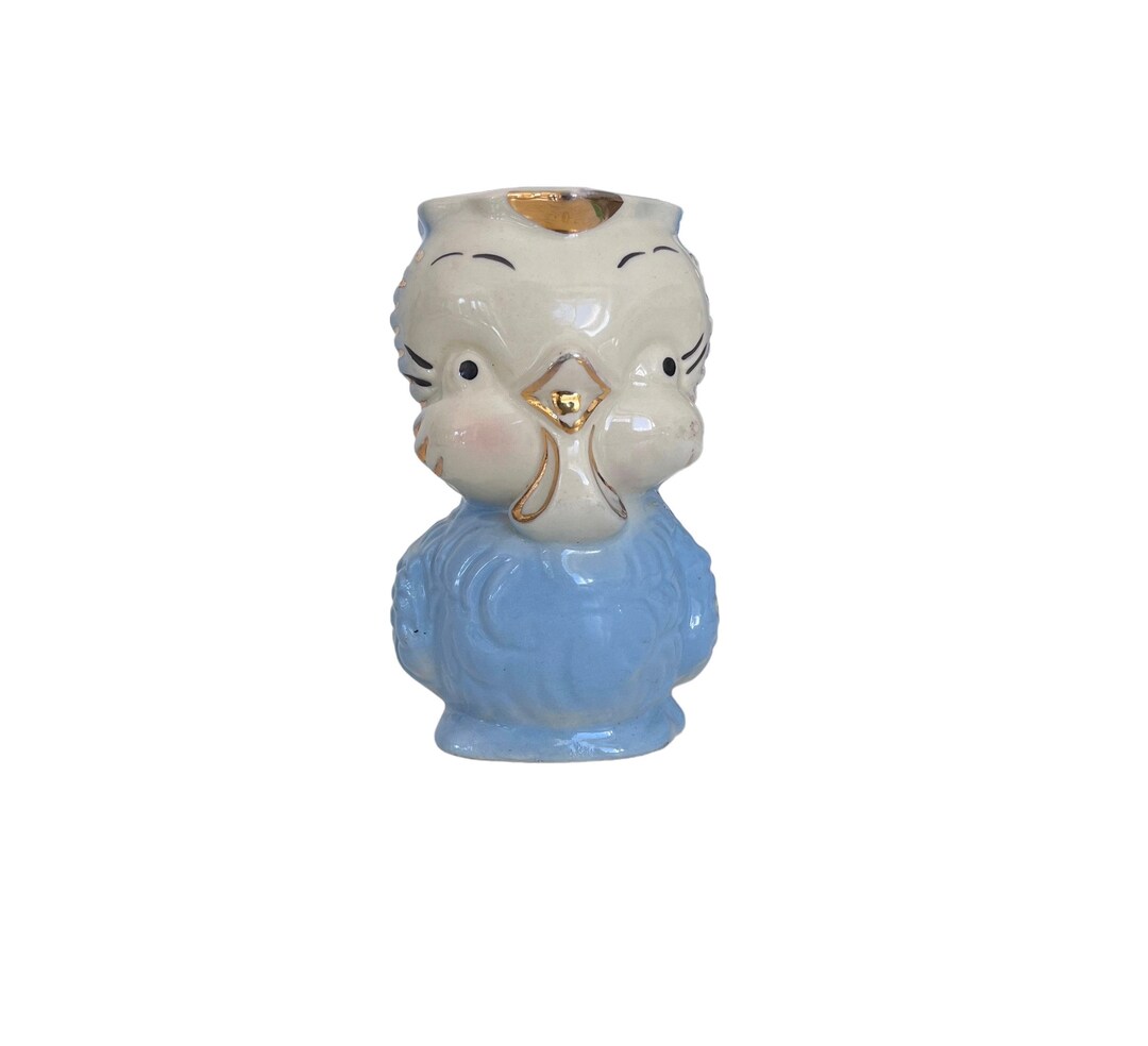 Vintage Pitcher Blue Bird With Handle Milk Jug Sweet Birdy Pitcher 2 C ...