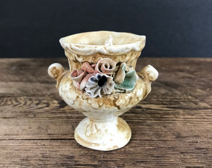 Vintage Capodimonte Vase Small Italian Floral Vase Collectible - Etsy