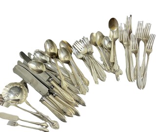 Mismatched Silverware Set - Etsy