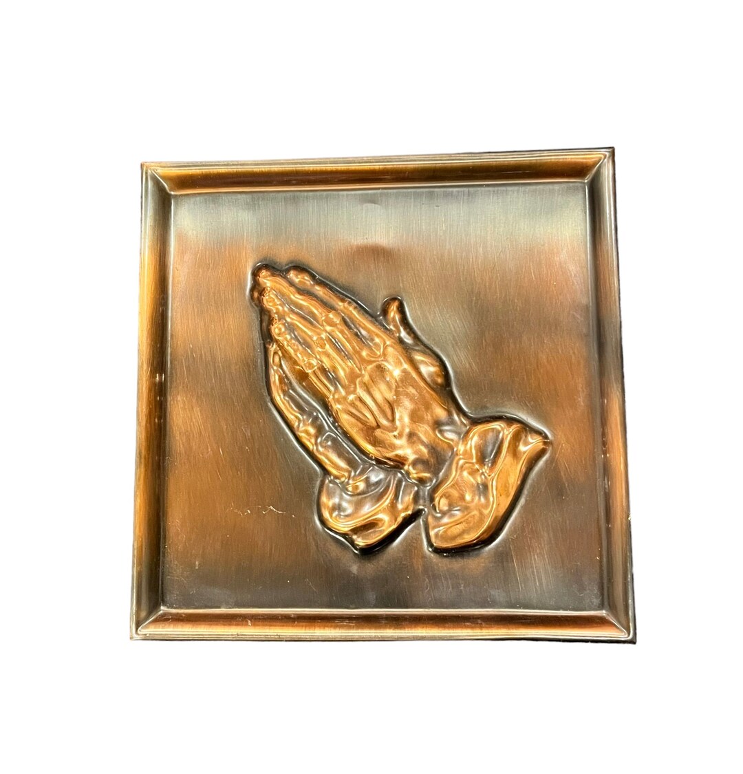 Vintage Coppercraft Guild Praying Hands Copper Wall Plaque - Etsy