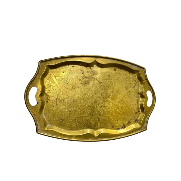 Solid Brass Tray - Etsy