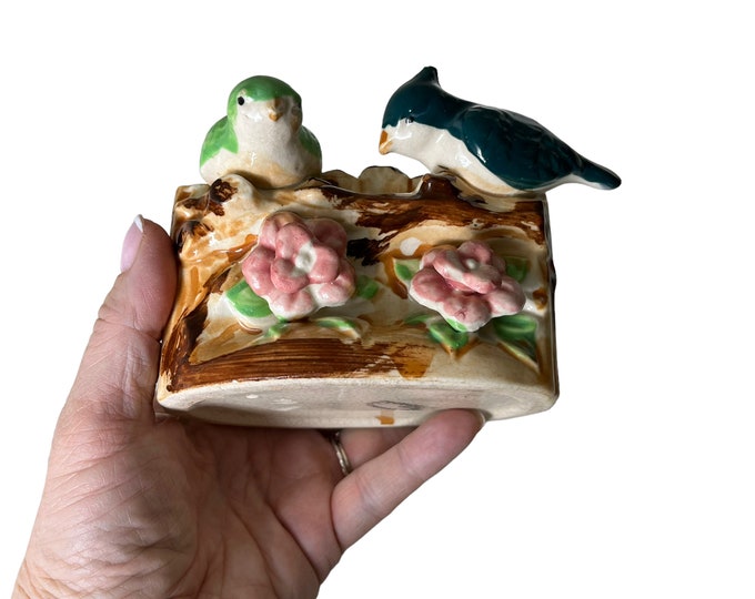 Handpainted Colourful Bird Planter Vintage Japan - Etsy Canada