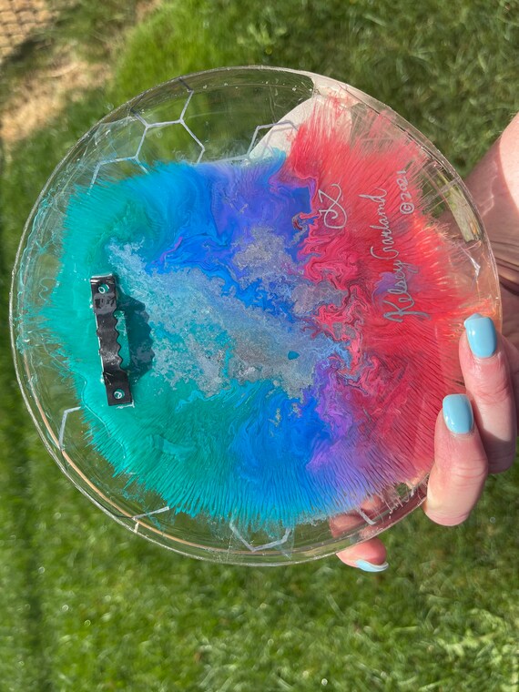 Painting Combination three dimensional Handcut print layered in resin ...