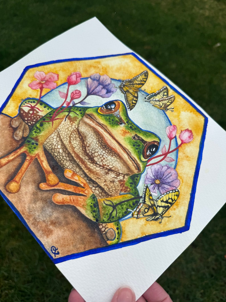 Awaken - Frog Watercolor - Etsy