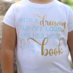 With a Dreamy Far off Look and Her Nose Stuck in a Book Shirt or ...