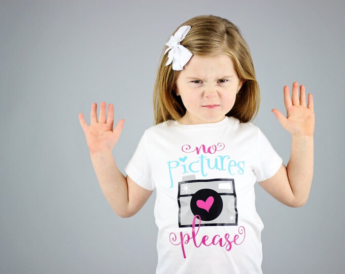 No Pictures Please Shirt or Bodysuit 0-24 Months2t-16 Girls Model ...