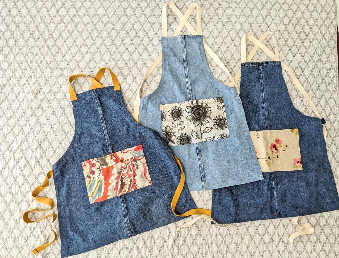 Denim Chef Apron - Etsy