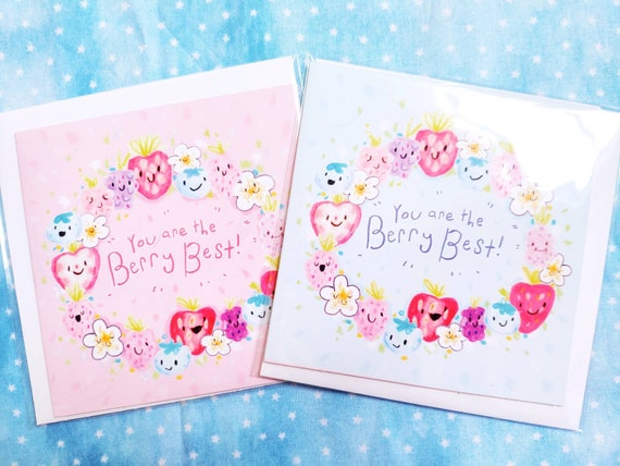 You Are the Berry Best Note Card for Absolutely Anyone - Etsy