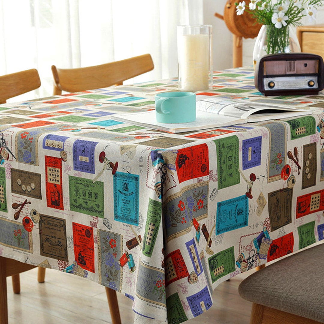 Linen Cotton Fabric Vintage Royal / Palace Curtain Fabric/ Court ...