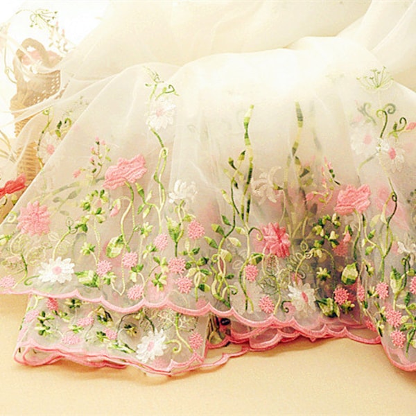 Embroidered Organza - Etsy