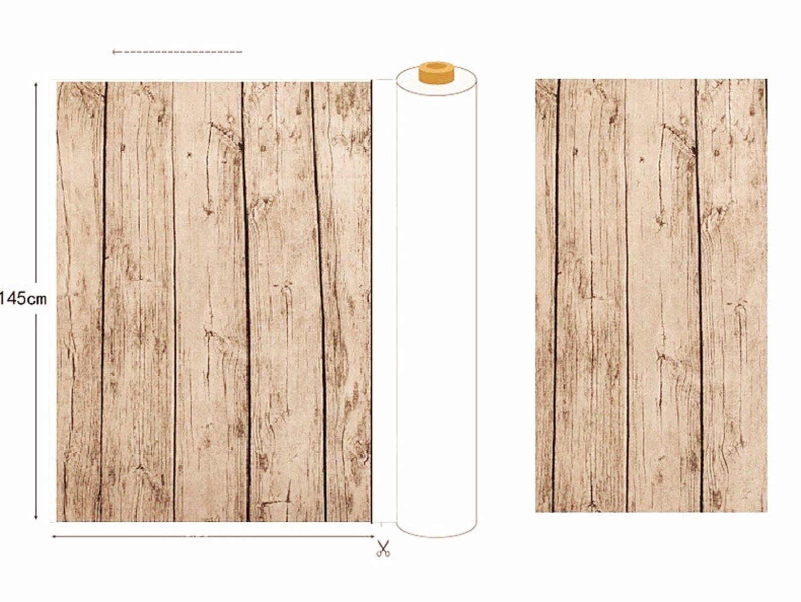 Vintage Wood Grain Linen Cotton Fabric Retro Tree Bark Fabric | Etsy