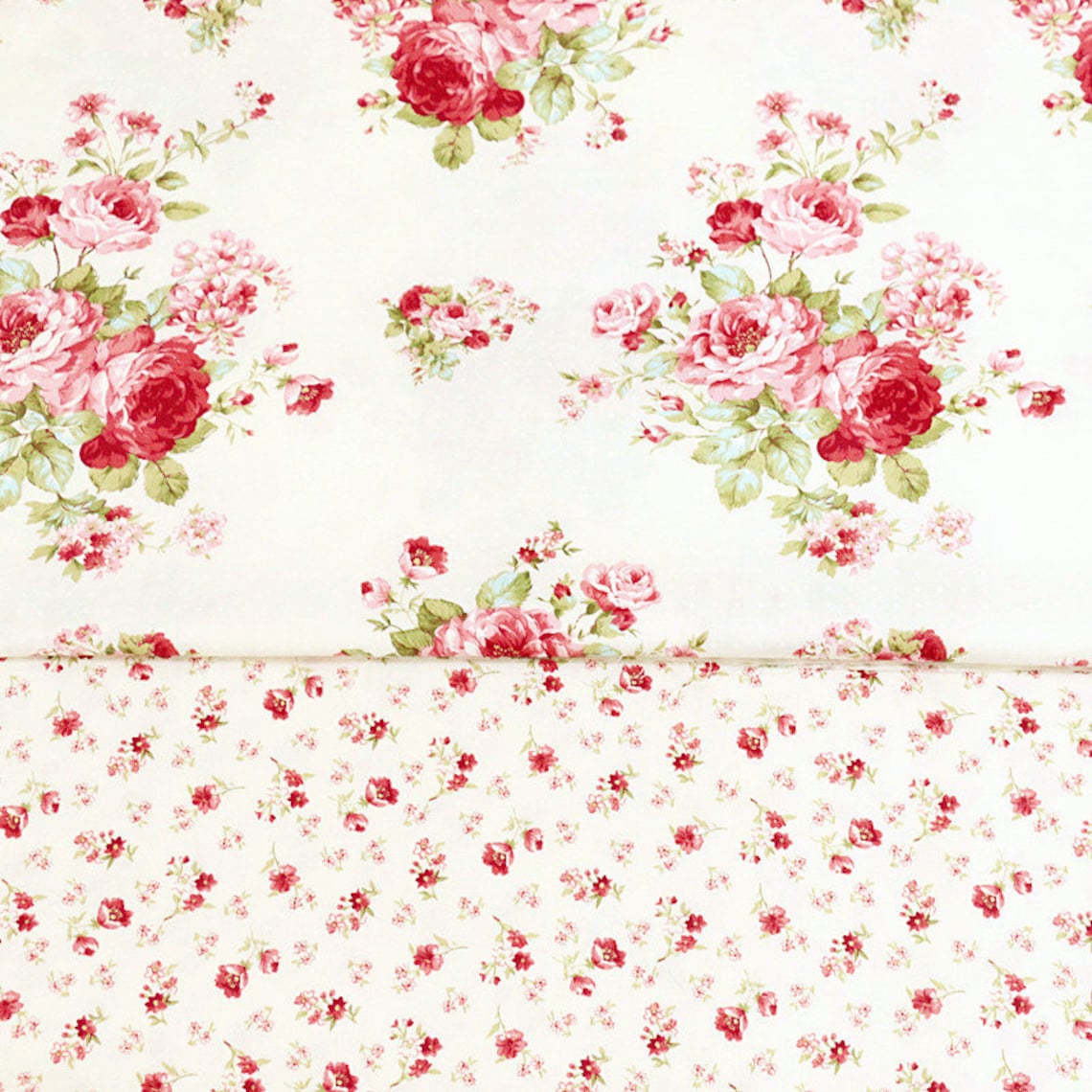 Large Flower Cotton Fabric Peony Florals Cotton Fabric for - Etsy