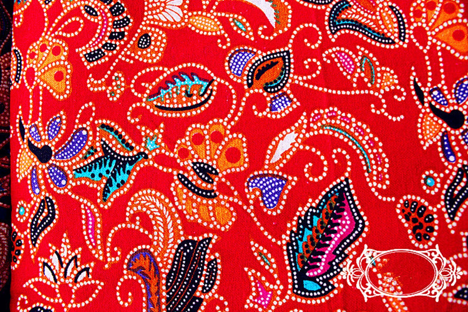 Vintage Bohemian Style Linen Cotton Fabric Colorful BOHO | Etsy