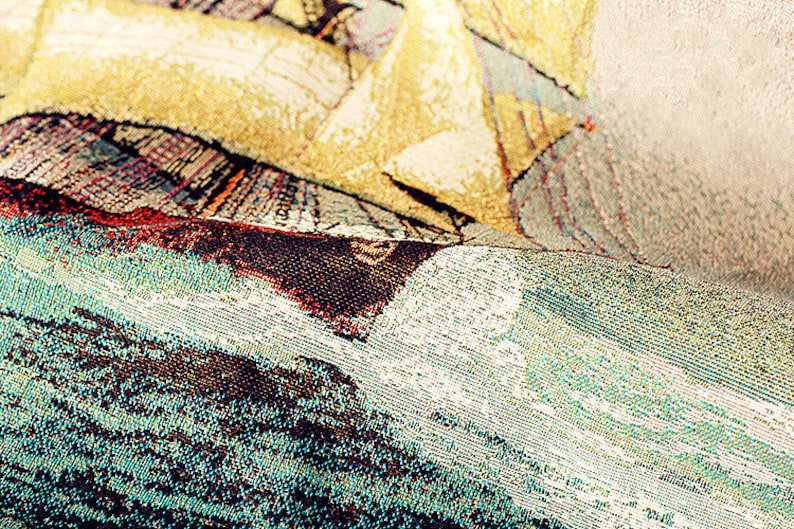 Vintage Voyage Navigation Sailing Fabric Linen Cotton Fabric | Etsy