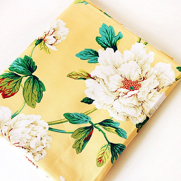 Large Floral Fabric - Etsy