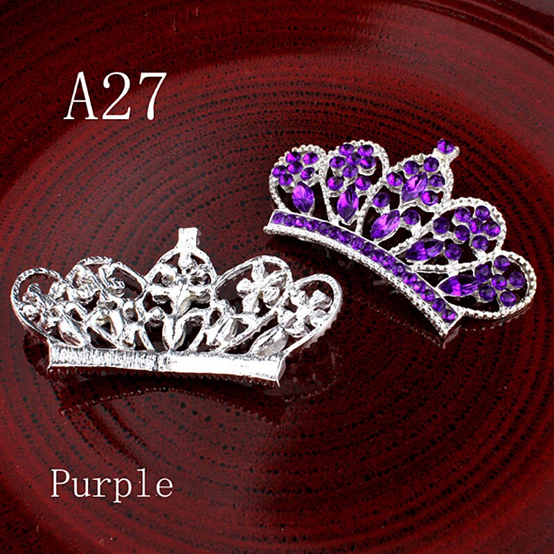 2pcs Colorful Rhinestone Crown Classic Bridal Crystal Crown | Etsy