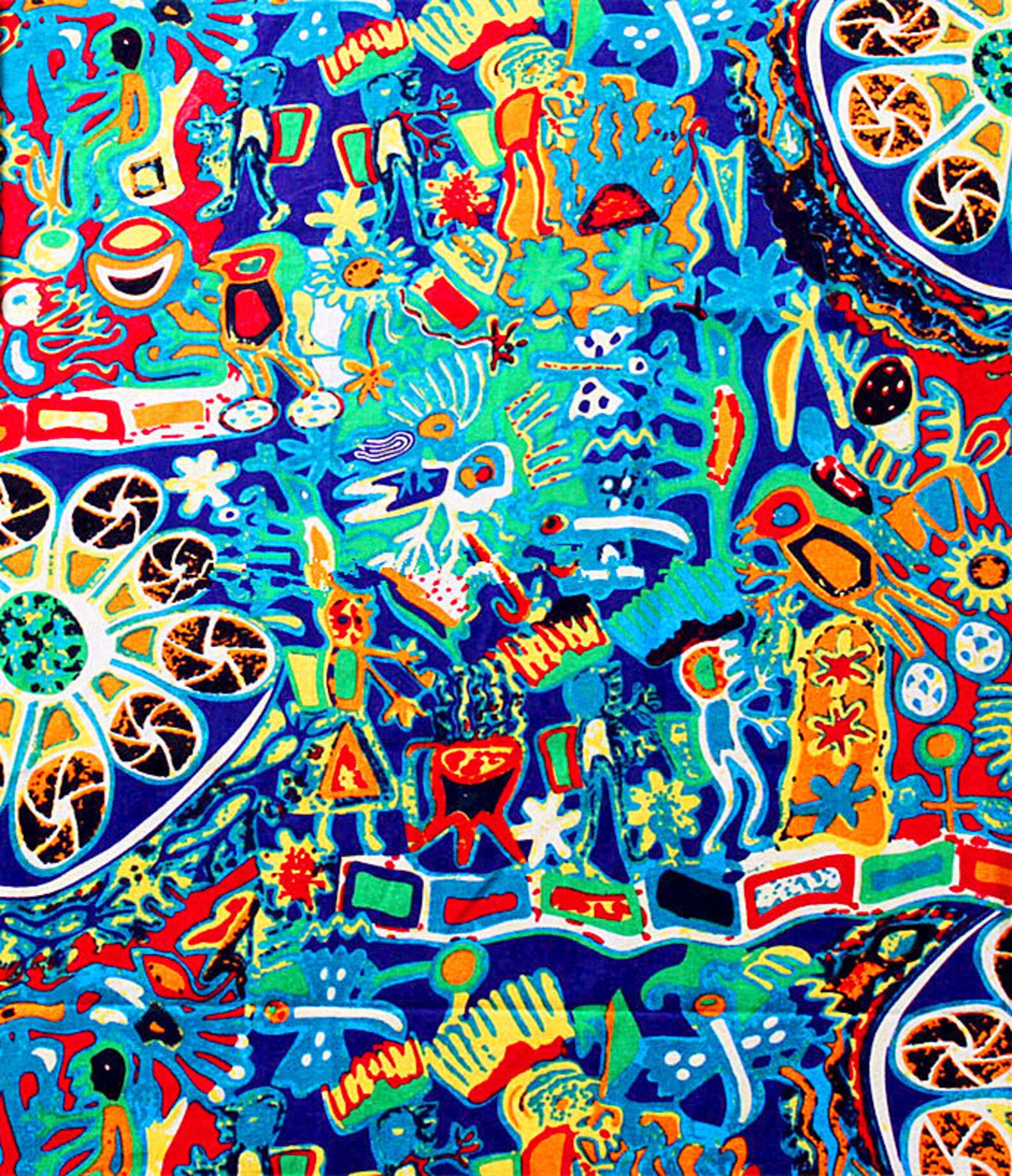 Retro Bohemian Style Linen Cotton Fabric Colorful BOHO Fabric - Etsy