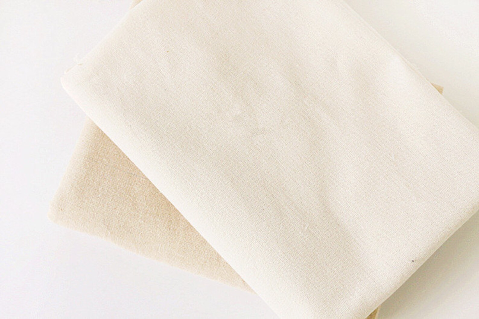 Natural Cotton Linen Fabric Natural Beige Linen Basic Fabric | Etsy