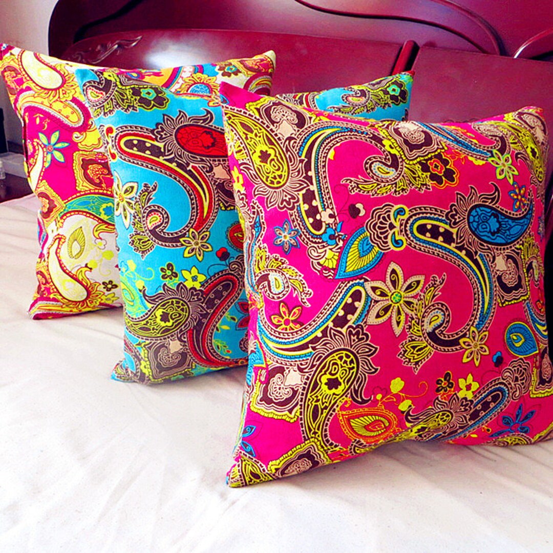 SALE BOHO Style Large Flower Fabric Vintage Bohemian Linen Cotton ...