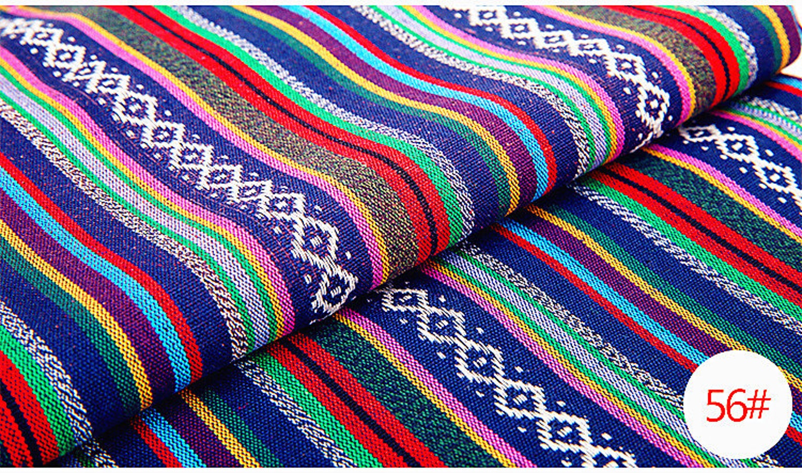 Bohemian Cotton Linen Fabric BOHO Style Striped Fabric for Bag - Etsy