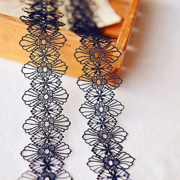 Black Lace Trim - Etsy