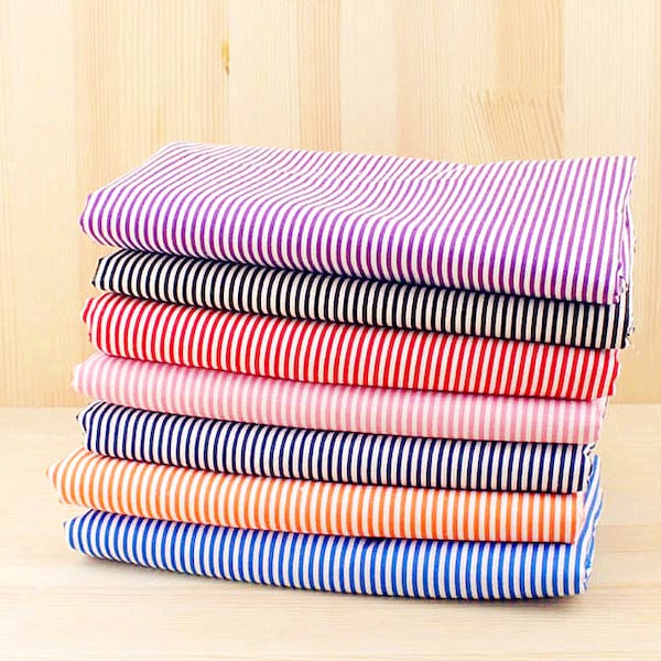 Striped Material - Etsy UK